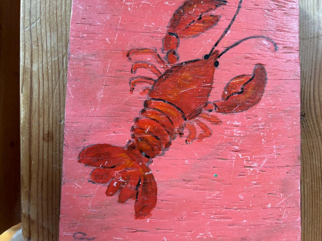 Preppy Lobster Board - Etsy