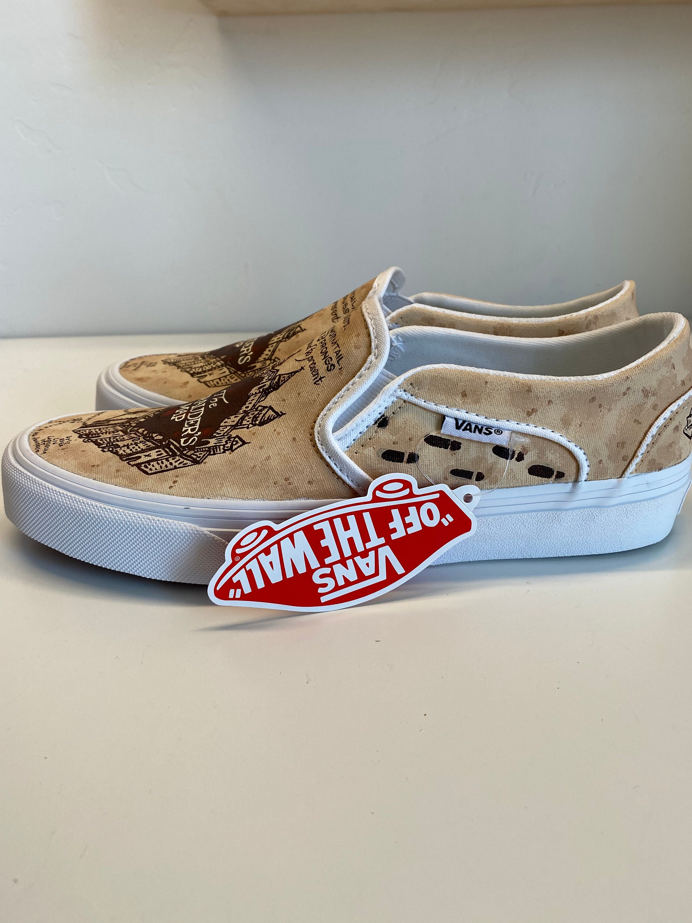 Marauder’s Map Painted Vans - Etsy