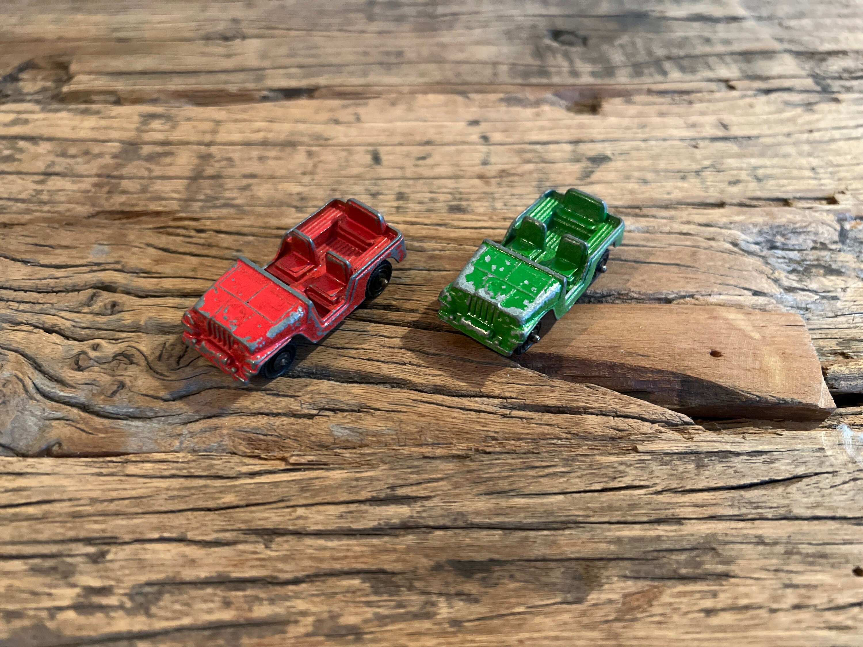 Vintage Tootsie Truck Set of 2 Army Jeep Made in Chicago USA, Rustic ...