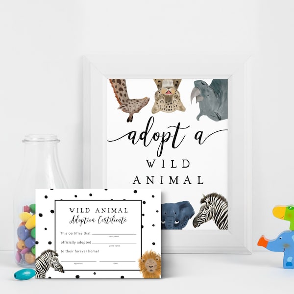 Stuffed Animal Adoption Certificate - Etsy