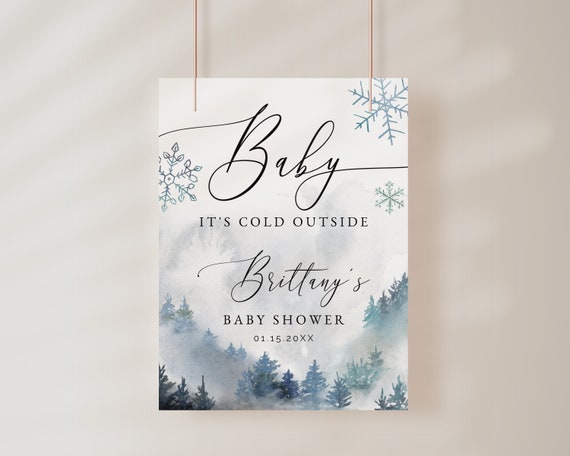 Baby it's cold outside baby shower store