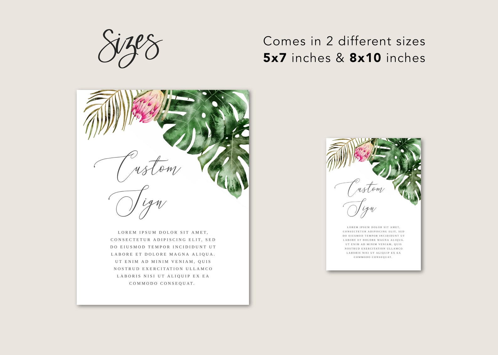 Tropical Custom Sign | Tropical Bridal Shower | Summer Bridal Shower ...