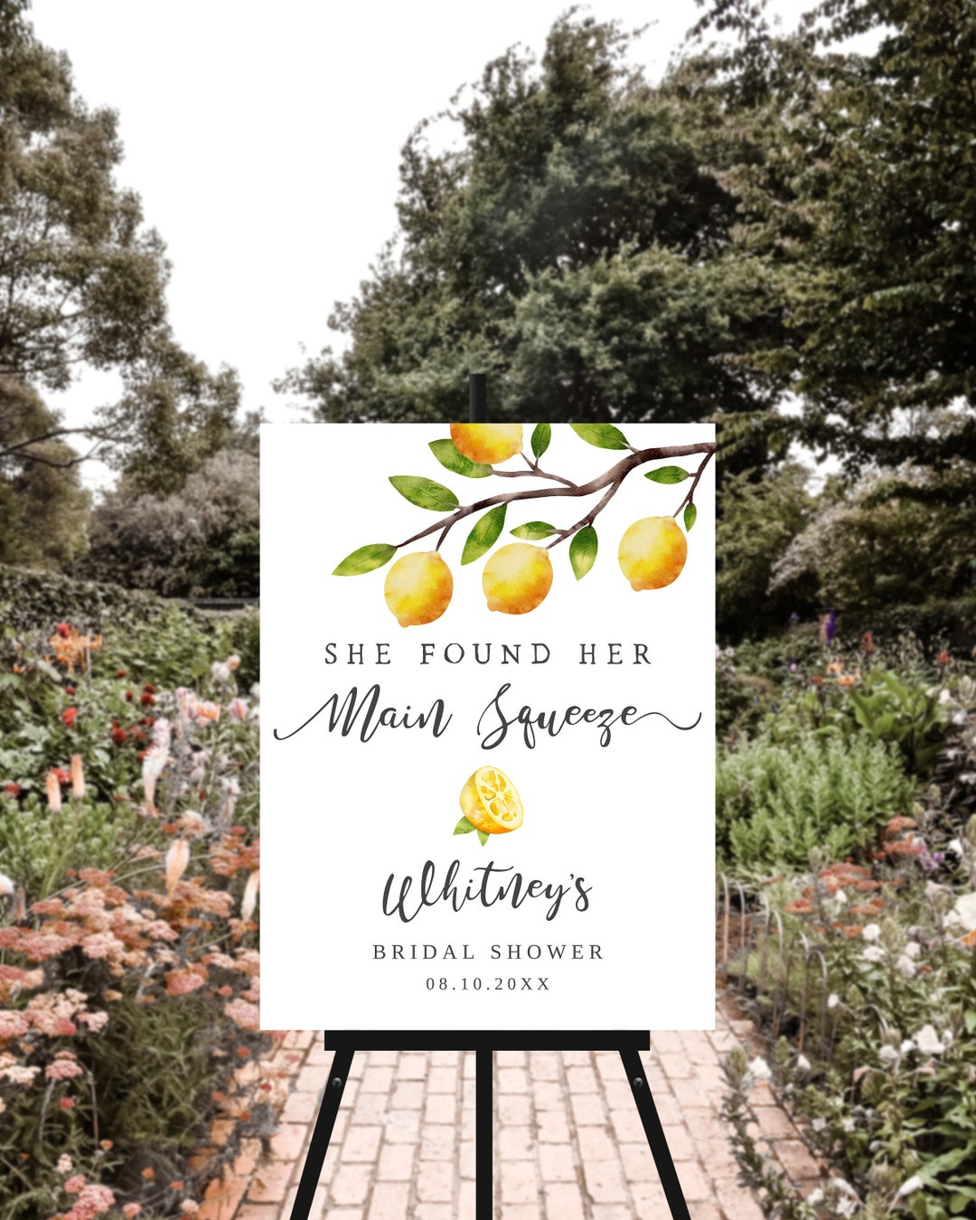 Citrus Welcome Sign | Lemon Bridal Shower Sign | Summer Bridal Shower ...