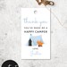 Printable Camping Theme Birthday Party Favor Tag | Instant Download ...