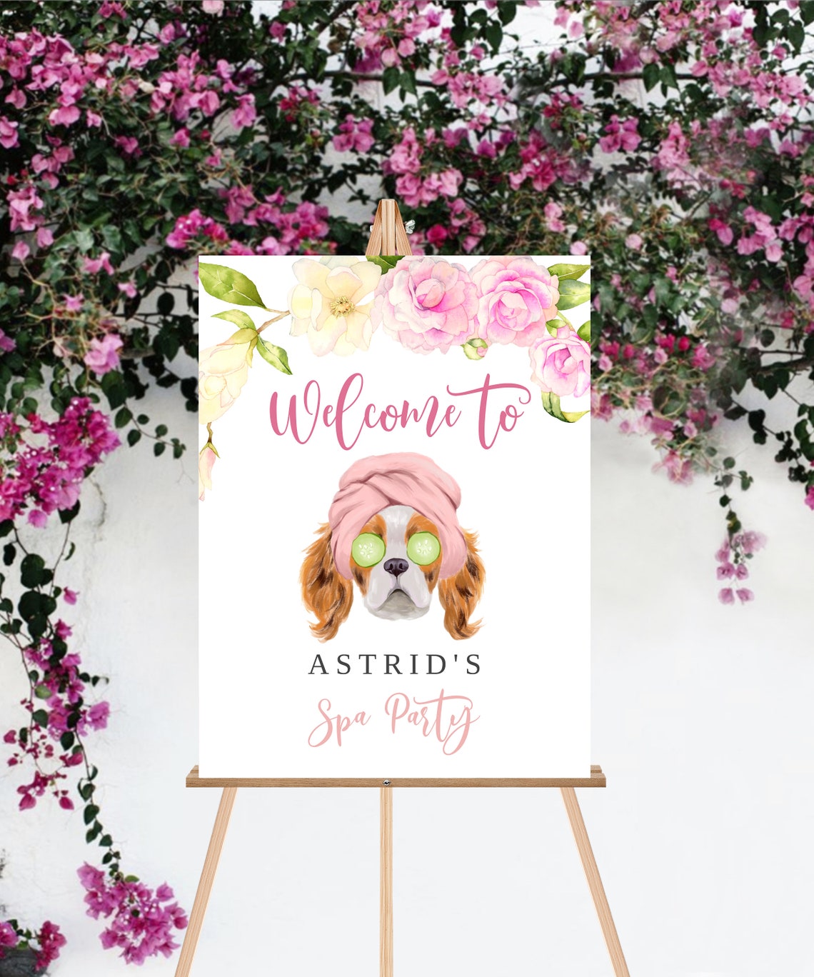 Spa Party Welcome Sign Girl Birthday Party Pamper Party - Etsy