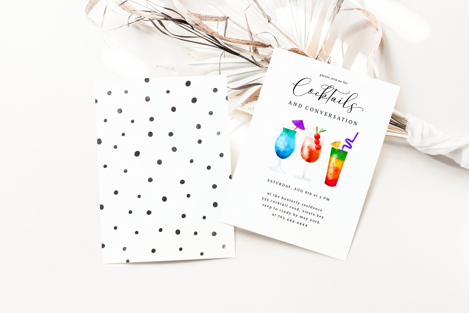 Cocktails and Conversation Invitation Cocktail Party Invite - Etsy