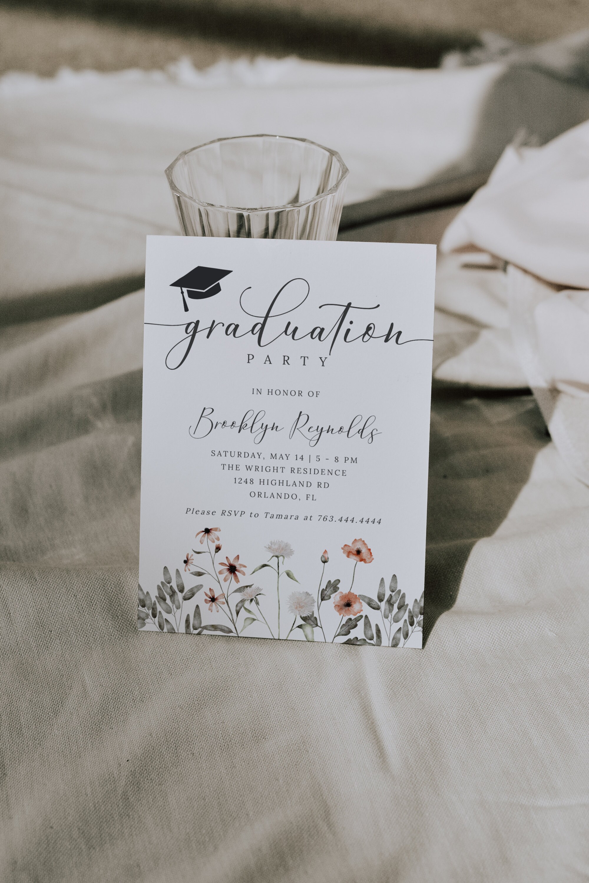 Graduation Party Invitation Grad Party Invite Boho - Etsy