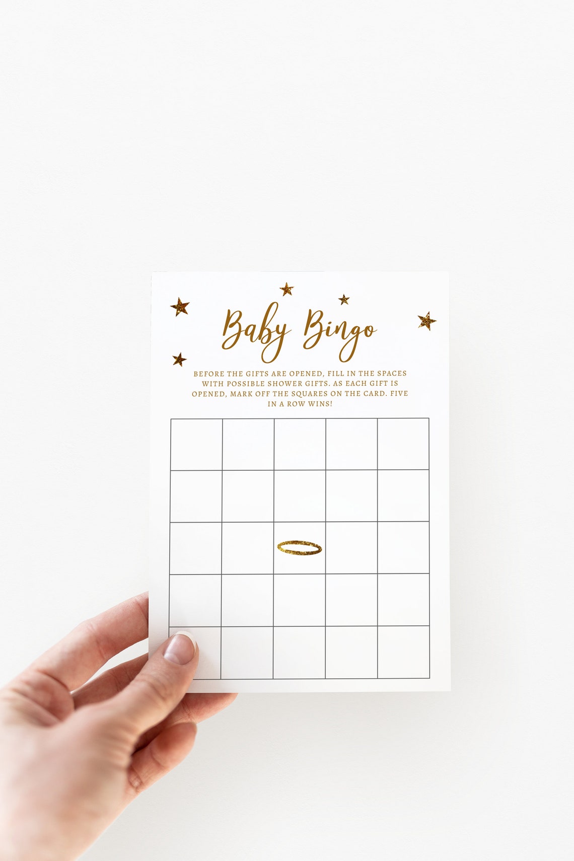 Heaven Sent Baby Shower Bingo Game Angel Baby Shower - Etsy