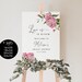 Floral Welcome Sign Love is in Bloom Sign Spring Bridal - Etsy