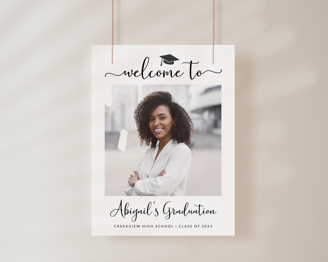 Graduation Party Welcome Sign | Grad Party Sign | Grad Welcome Sign ...