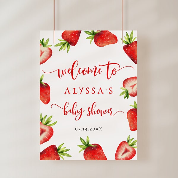 Strawberry Sign - Etsy