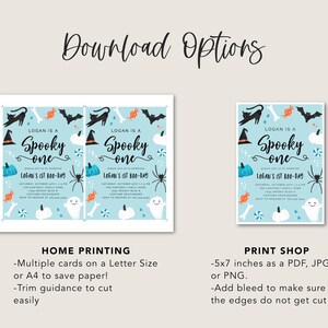 Halloween Birthday Invitation Spooky One Invite Halloween Party Boy 1st ...