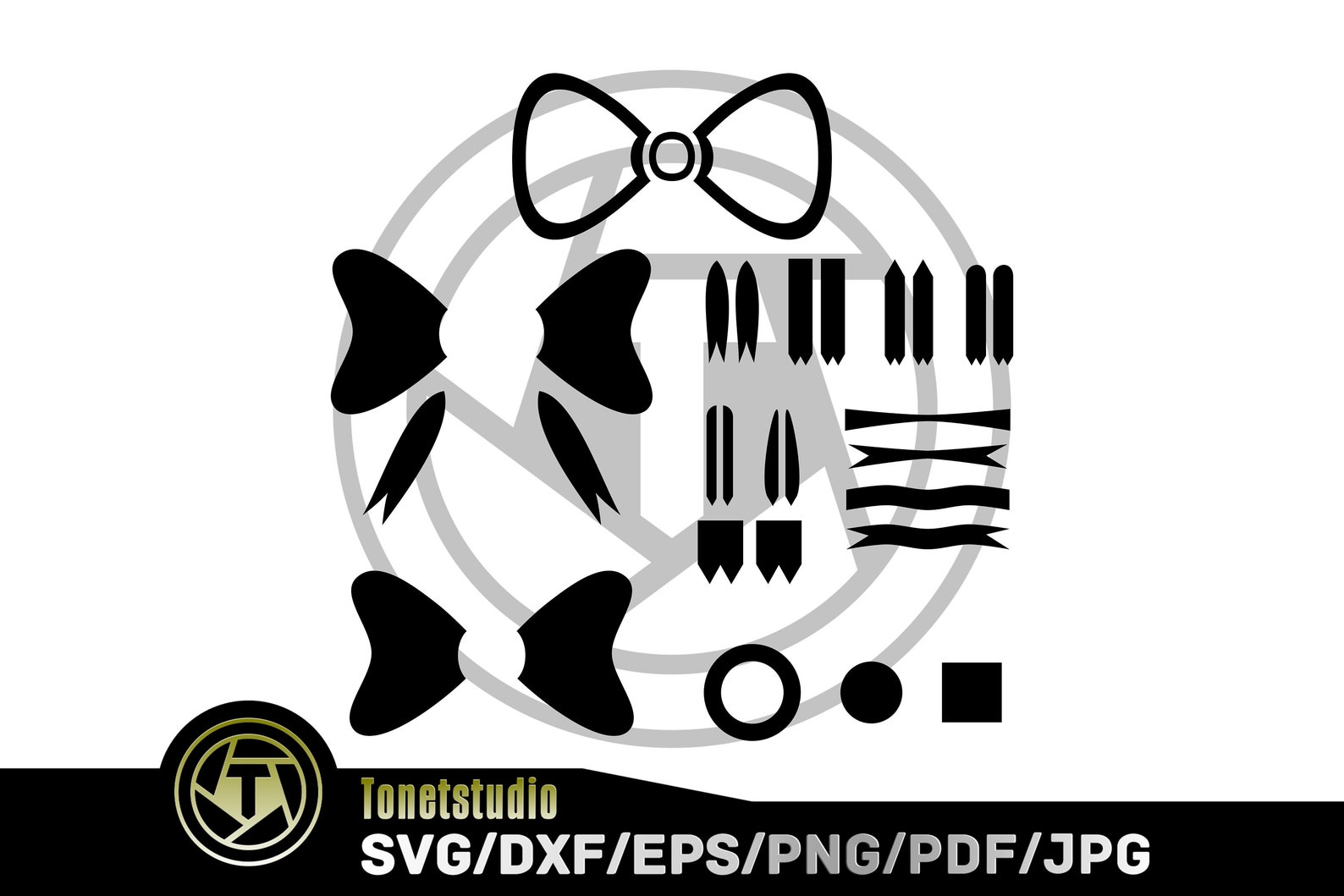 Ribbons SVG Bows SVG Bow Vector Ribbon Clipart Bow Bows - Etsy