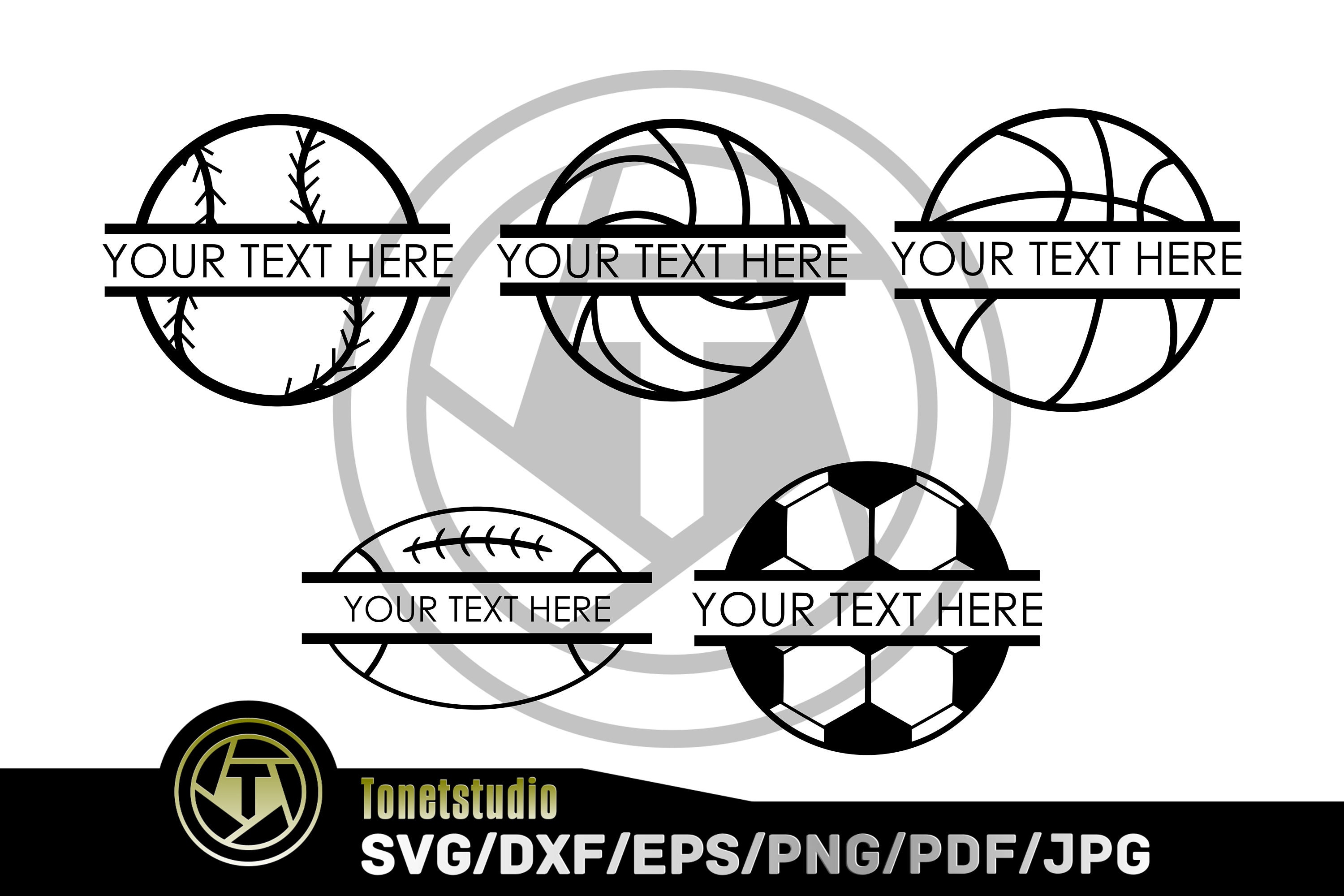Sports Balls Svgsports SVG Bundlesports Balls Monogramsname - Etsy