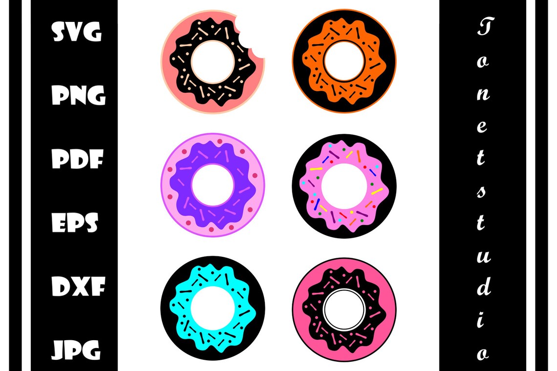 Donut Svg Sprinkles Svg Layered Donut Svg Donut With | Etsy