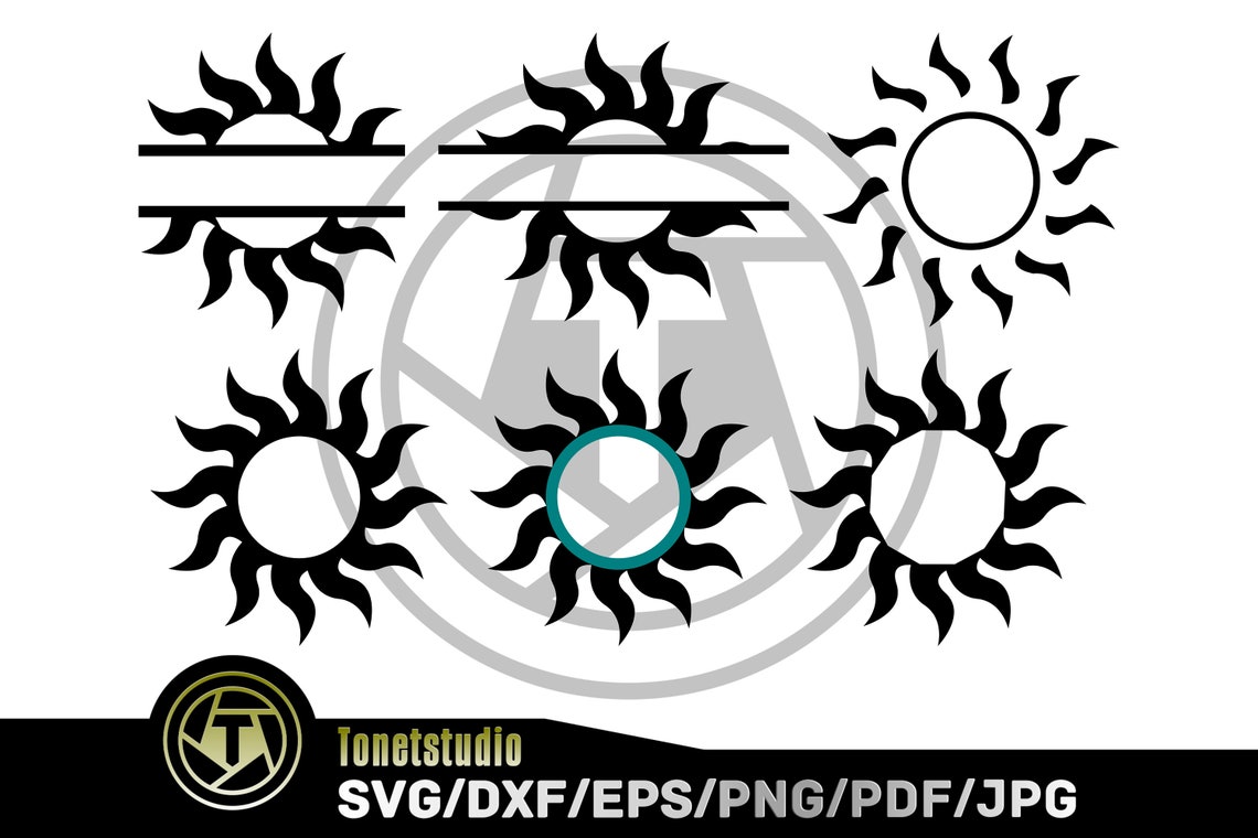 Sun Svgsun Clipart Clipart Sun Vector Sunsunshine Svgsun - Etsy