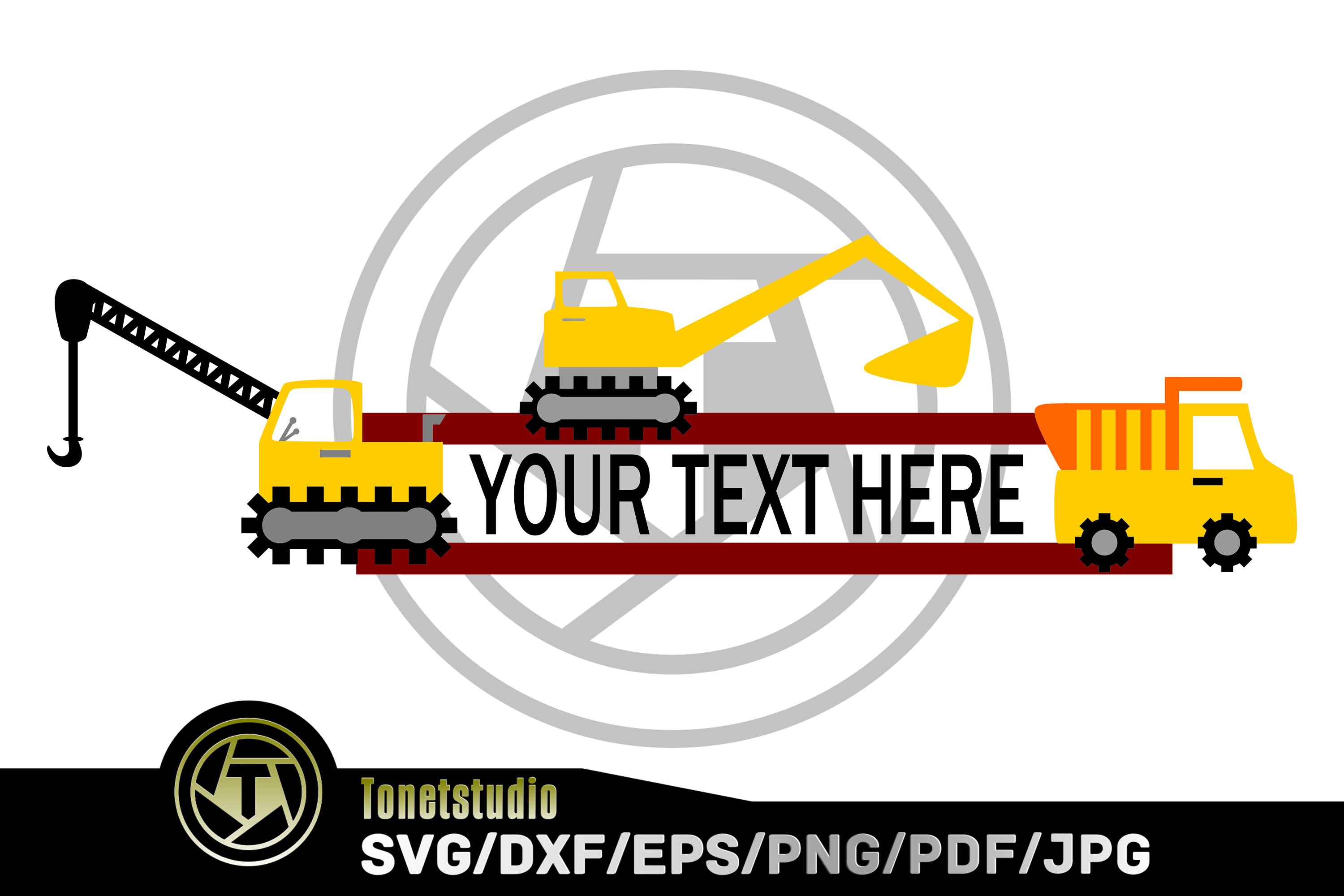 Construction Svg,construction Monogram,trucks Svg,excavator Svg,dump ...
