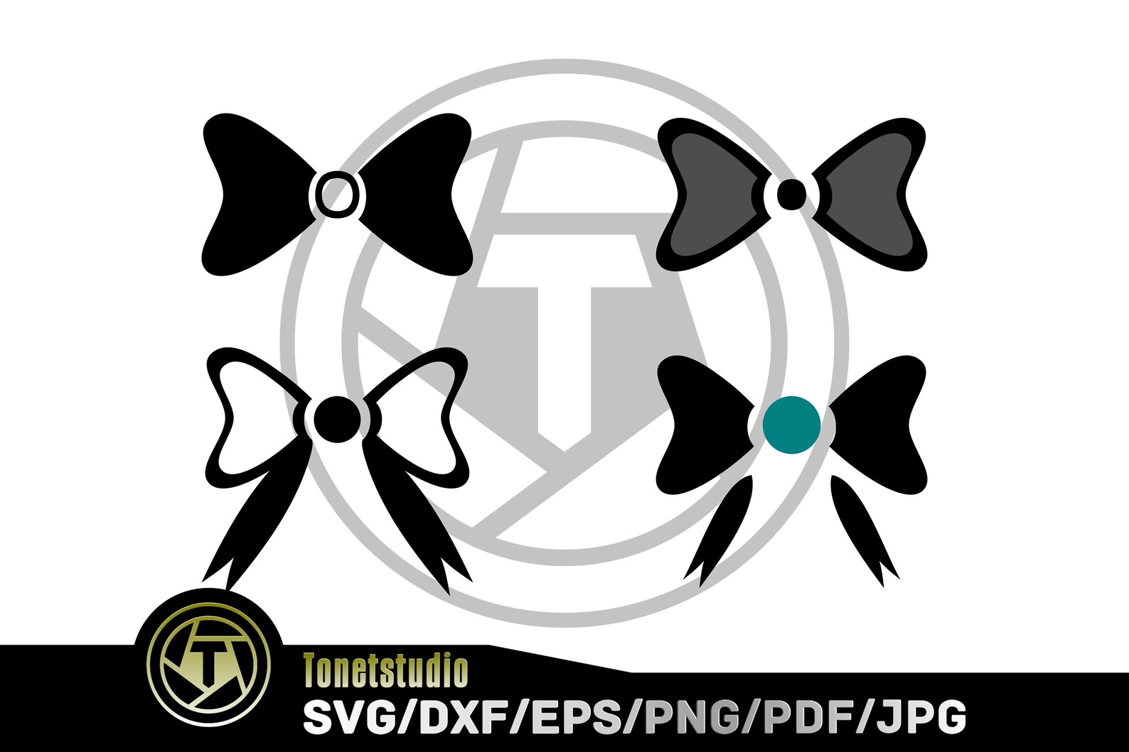 Ribbons SVG Bows SVG Bow Vector Ribbon Clipart Bow Bows - Etsy