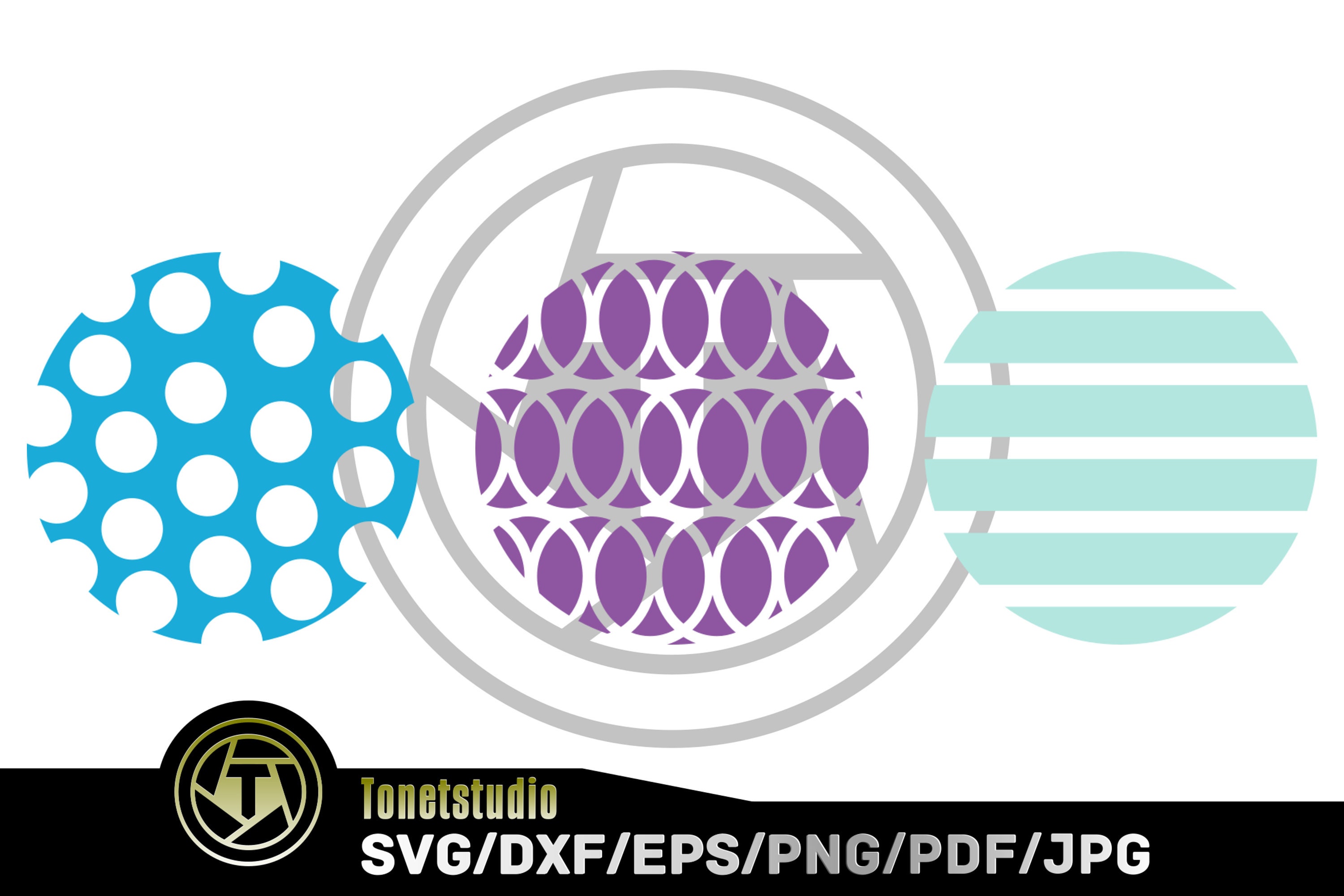 20 Circle Patterns Svgkeychain Pattern Svgkeychain - Etsy