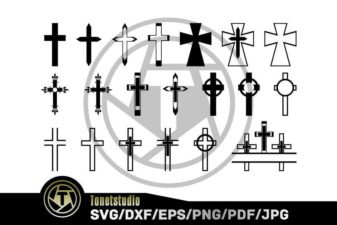 Cross Svg,crucifix Svg,cross Silhouette,cross Clipart,christian Svg ...