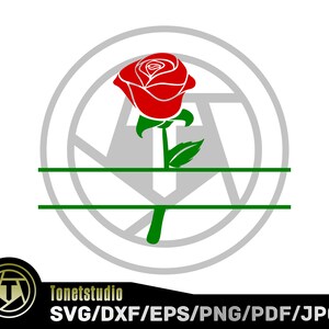 Rose Monogram Svg,rose Bundle Svg,rose Svg,rose Clipart,wedding Svg ...