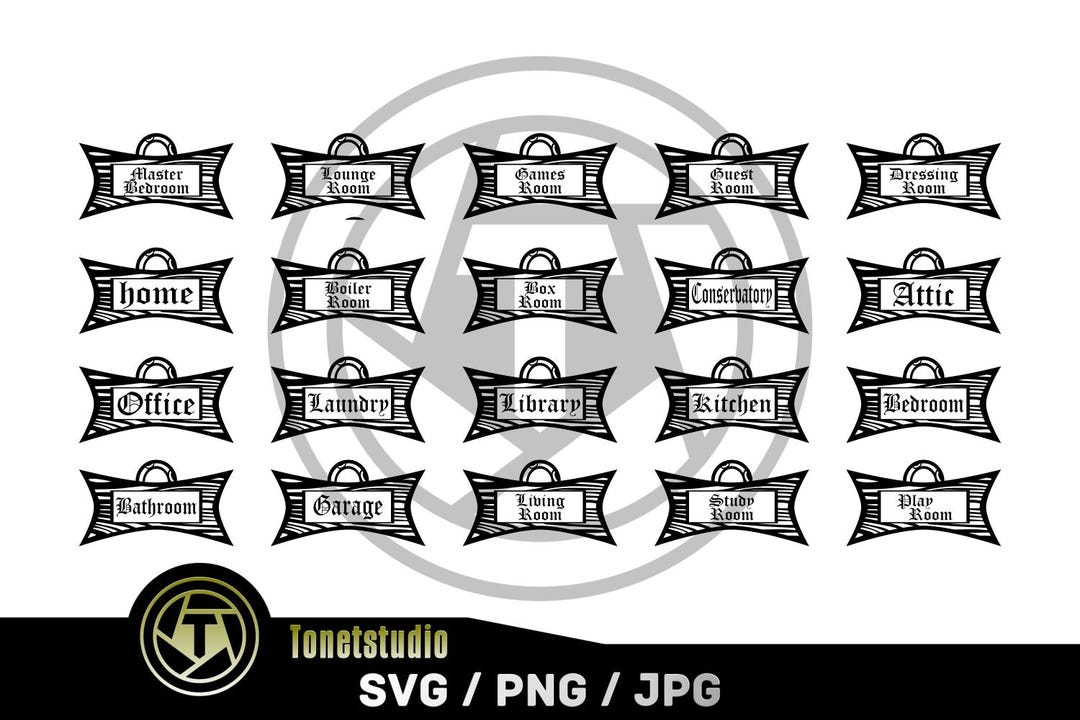 25 Door Signs Svg,room Name Signs,house Signs Svg,home Sign Svg,door ...
