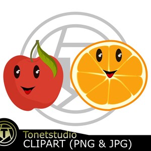 Fruits Bundle Clip Art, Fruits Clip Art Set, Tropical Fruits Clip Art ...