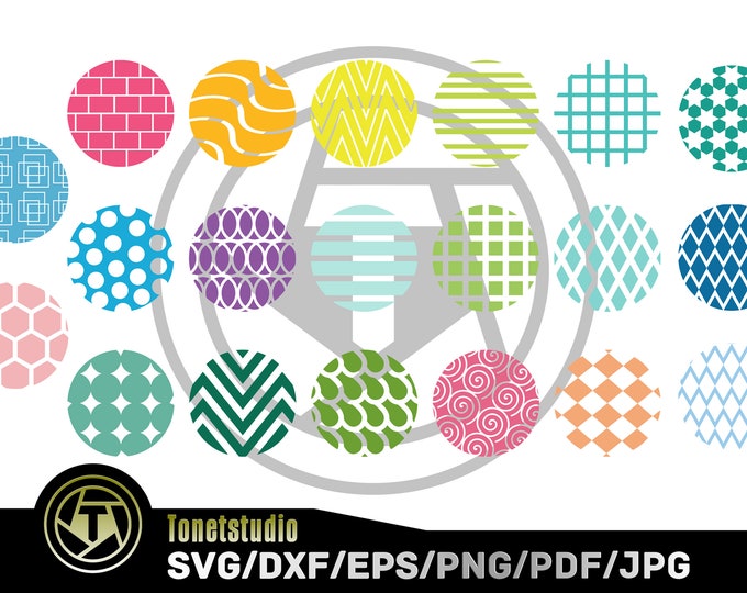 Round Pattern Svg, Circle Patterns Svg, Keychain Svg, Keyring Patterns ...