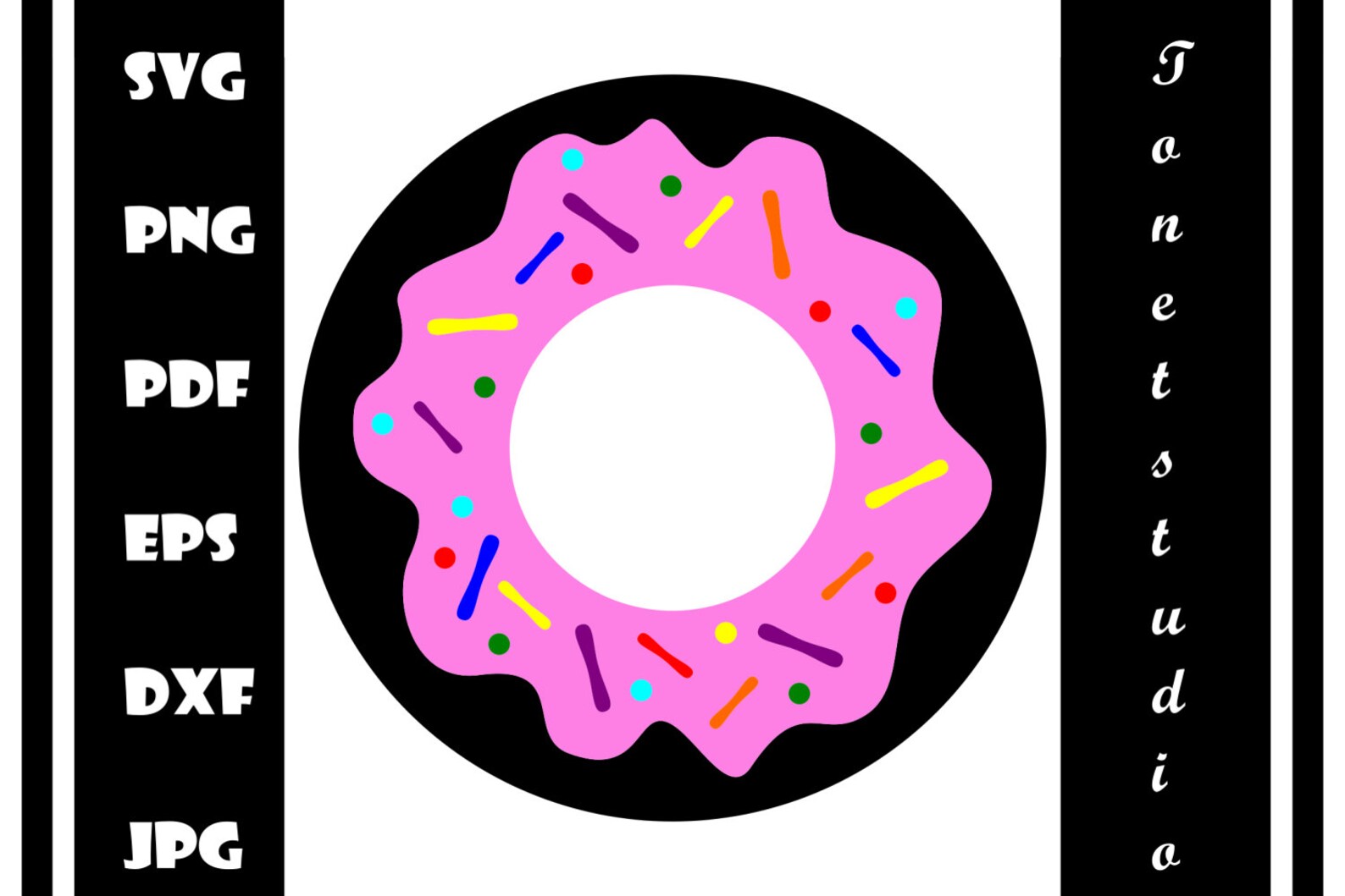 Donut Svg Sprinkles Svg Layered Donut Svg Donut With | Etsy