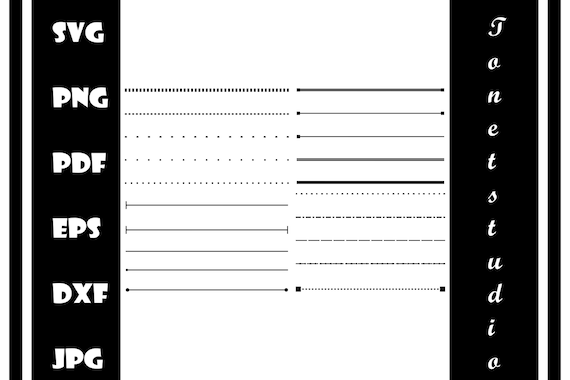 20 líneas svg líneas básicas svg líneas svg líneas rectas | Etsy España