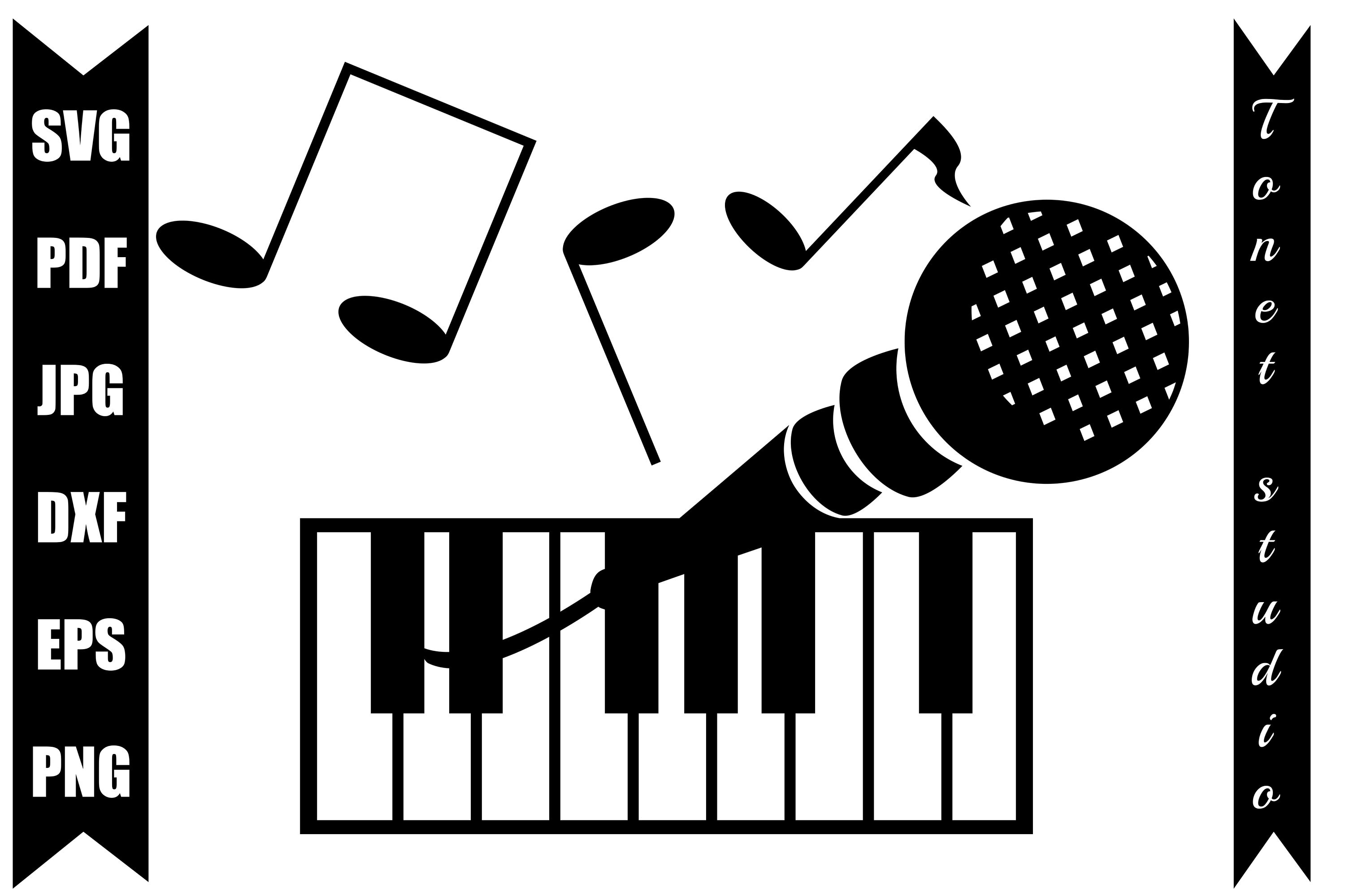 Music Note svg microphone svgmusic svgMusical Notespiano | Etsy
