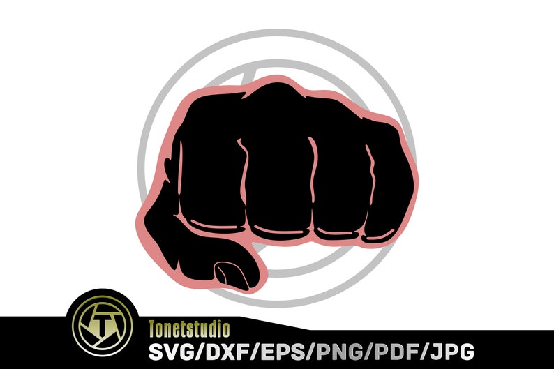 Fist Svgpunch Svgfight Svgfighter Svgfist Punch Svgfist - Etsy