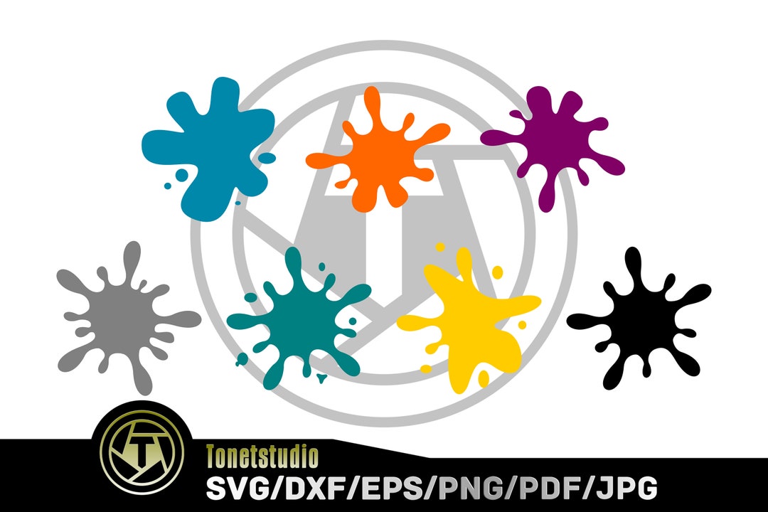 Paint Splatter SVG, Ink Splash SVG, Splatter Bundle Svg,svg,eps,dxf,jpg ...
