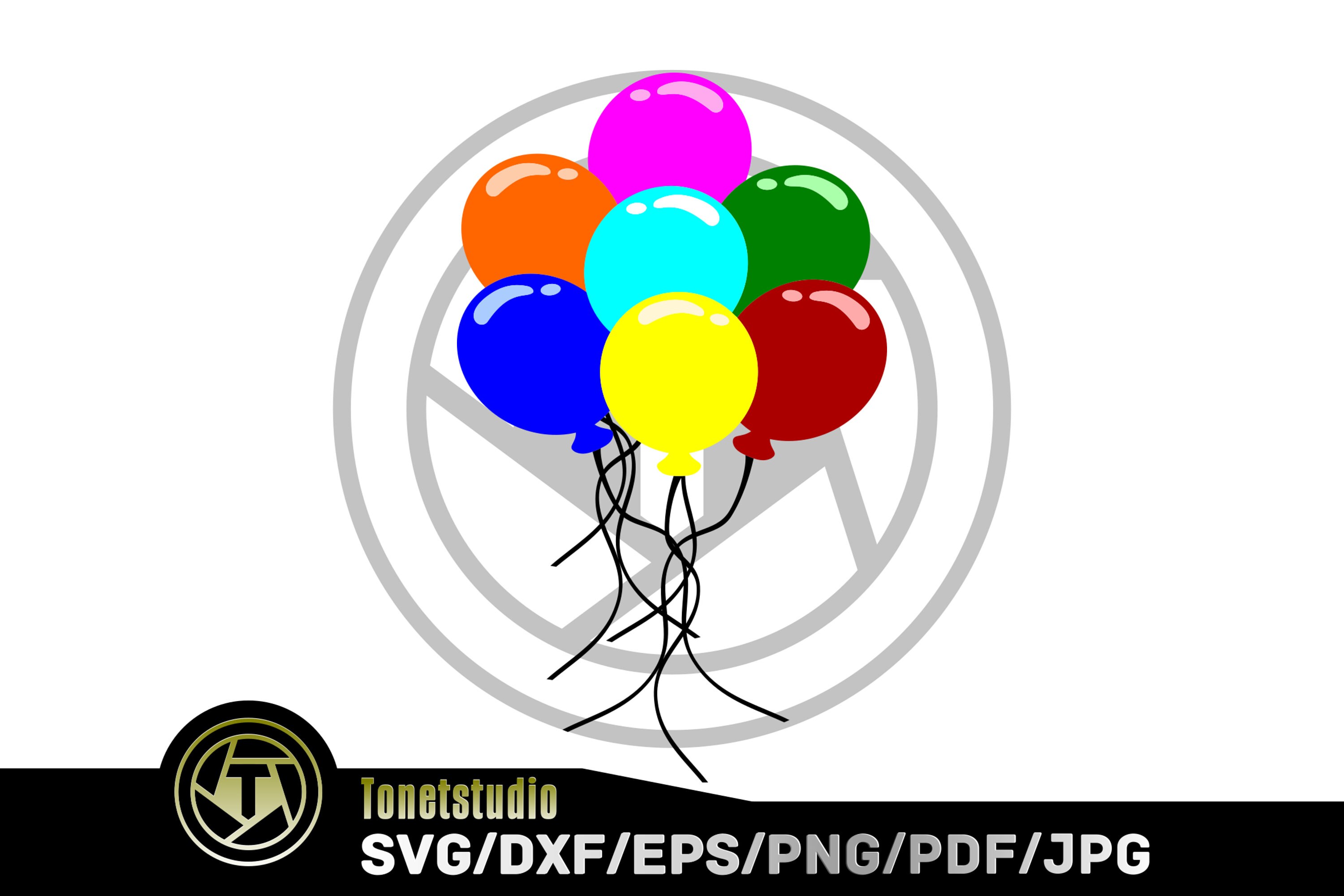 Globo svg, globo de cumpleaños svg, globo clipart, globo, globo de ...