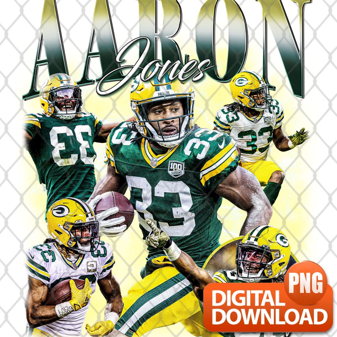 Aaron Jones Png, Aaron Jones Png, Green Bay Football Png, Vintage ...