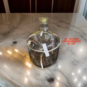 VTG Large Corning Pyrex Glass Solution Bottle Carboy Shape 45.5 L- 12 ...