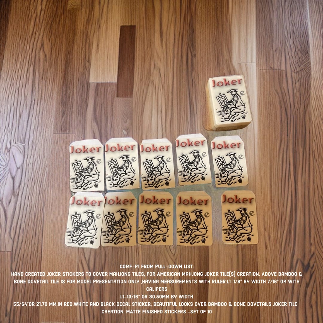 Vinyl Removable Joker Stickers With Available Options-set of - Etsy