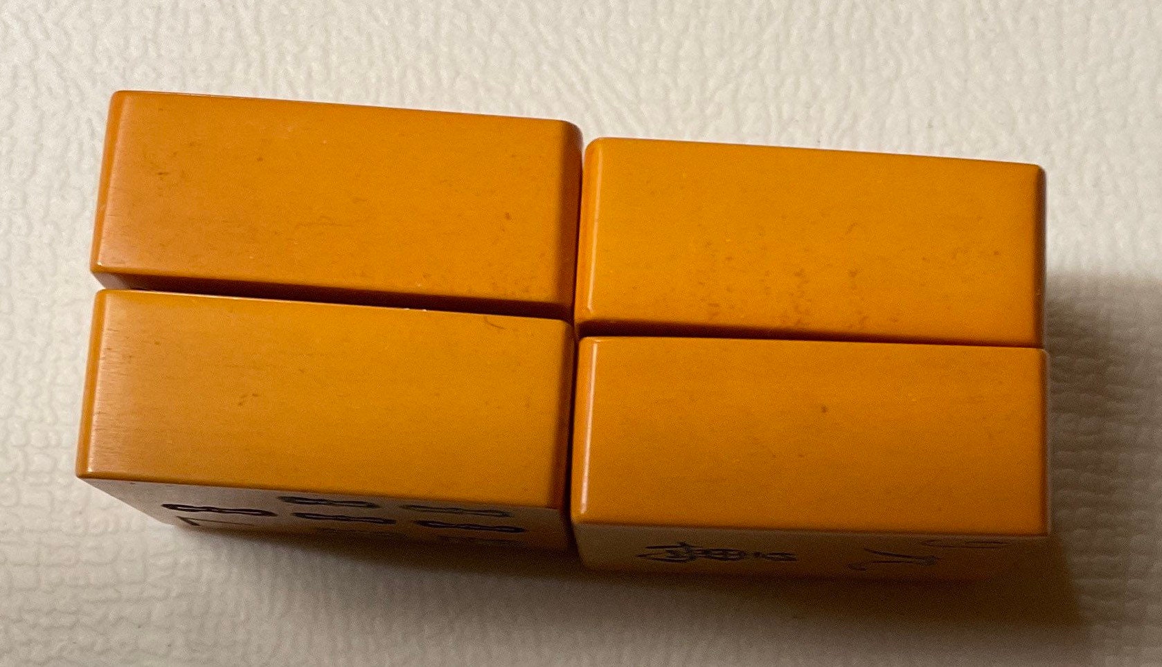 Vintage Mahjong Mahjongg Bakelite Tiles Replacements Set Of 4 Tiles-are ...