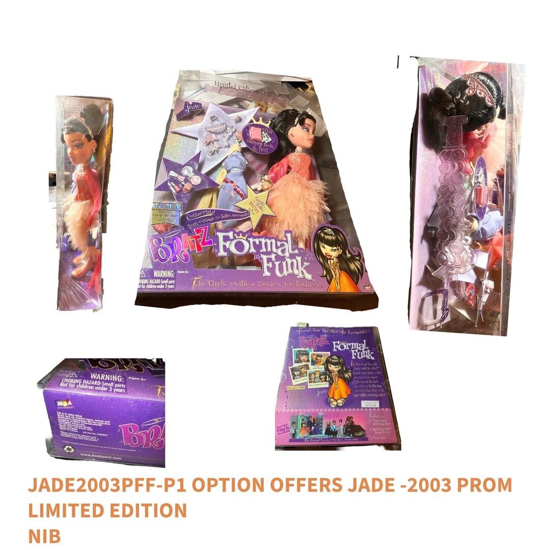 Vintage Bratz Dolls Jade,cloe & Cameron - 2003 Prom Collector’s Edition ...
