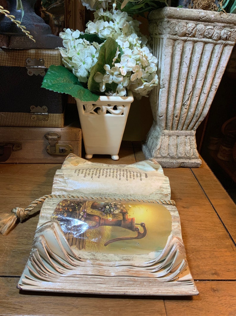Vintage Judith Bond Books of Love Weathered Decorative Book Decoupage ...