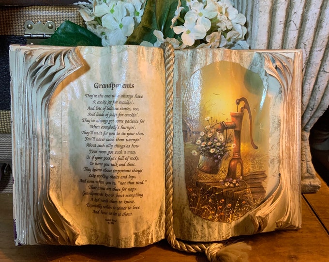 Vintage Judith Bond Books of Love Weathered Decorative Book Decoupage ...
