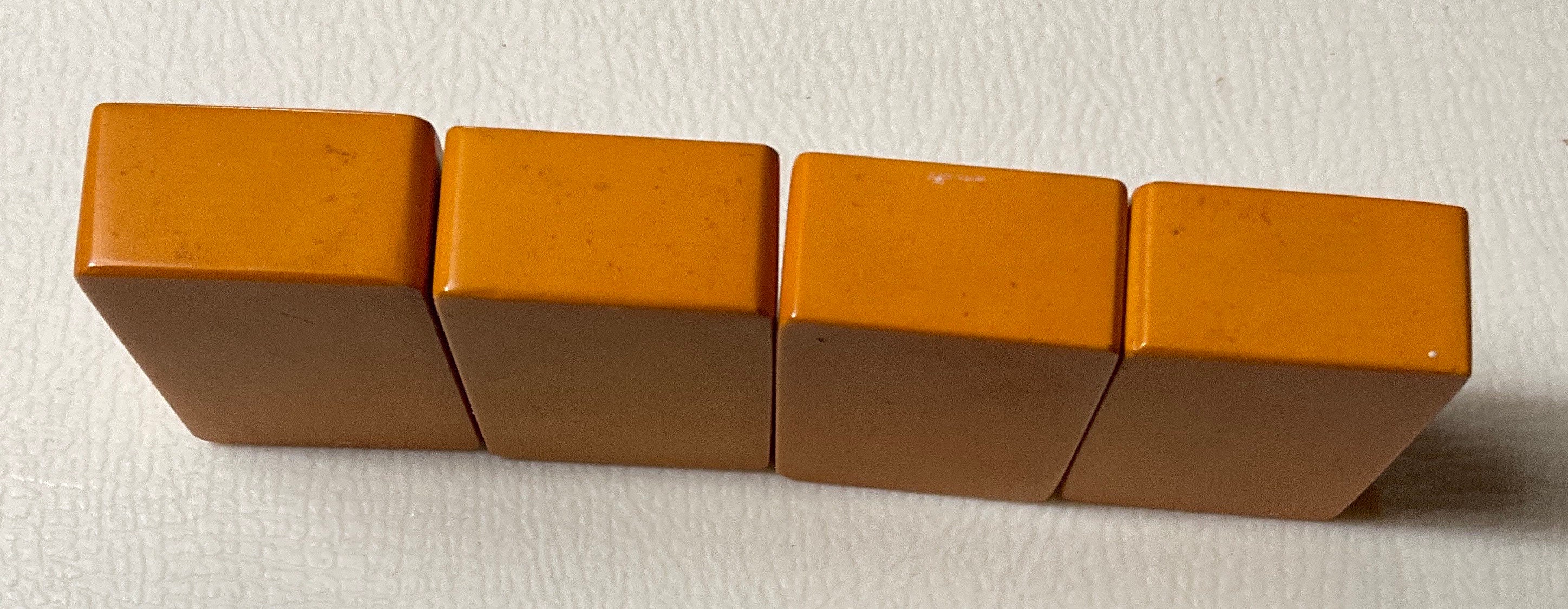 Vintage Mahjong Mahjongg Bakelite Tiles Replacements Set Of 4 Tiles-are ...