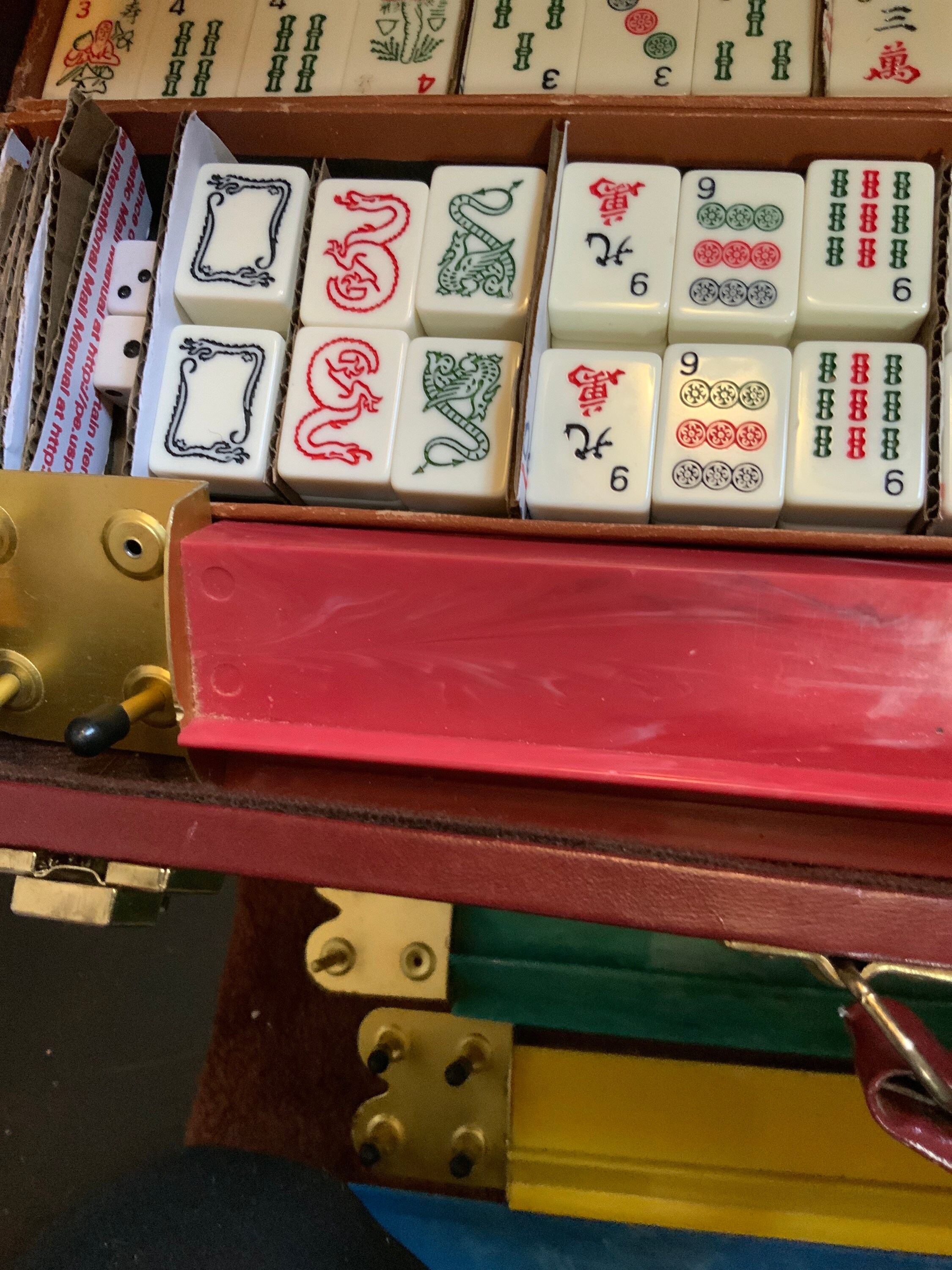 Vintage Mahjong Set 152 Tiles,In A Good Looking Briefcase that Holds ...