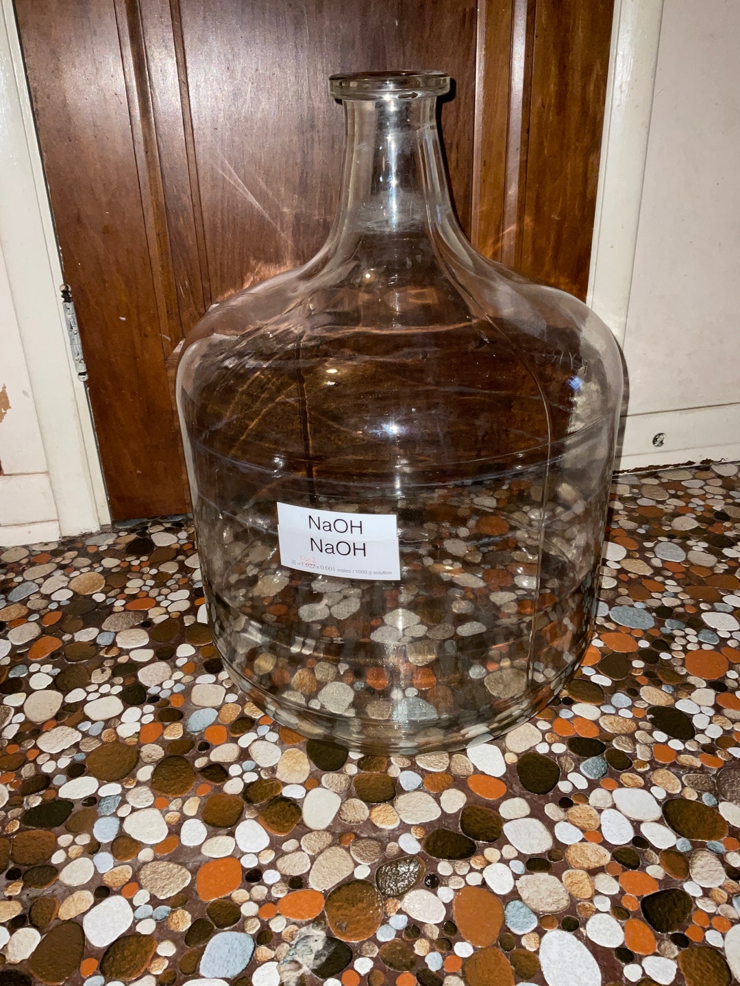 VTG Large Corning Pyrex Glass Solution Bottle Carboy Shape 45.5 L- 12 ...
