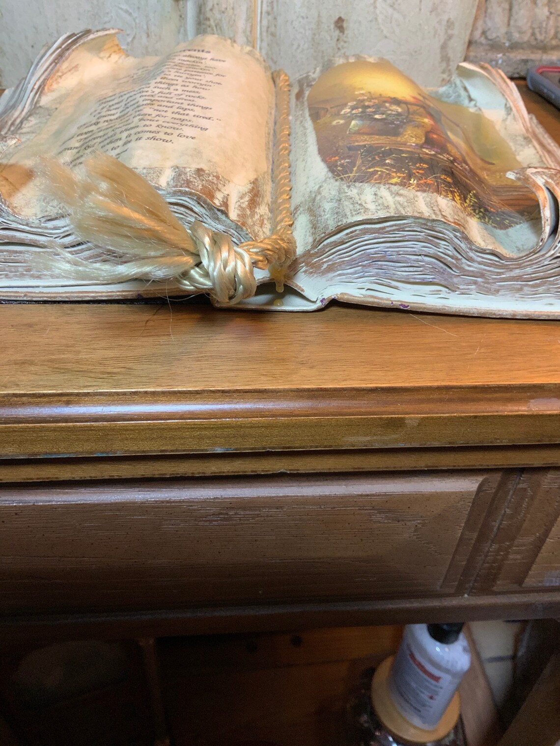 Vintage Judith Bond Books of Love Weathered Decorative Book Decoupage ...