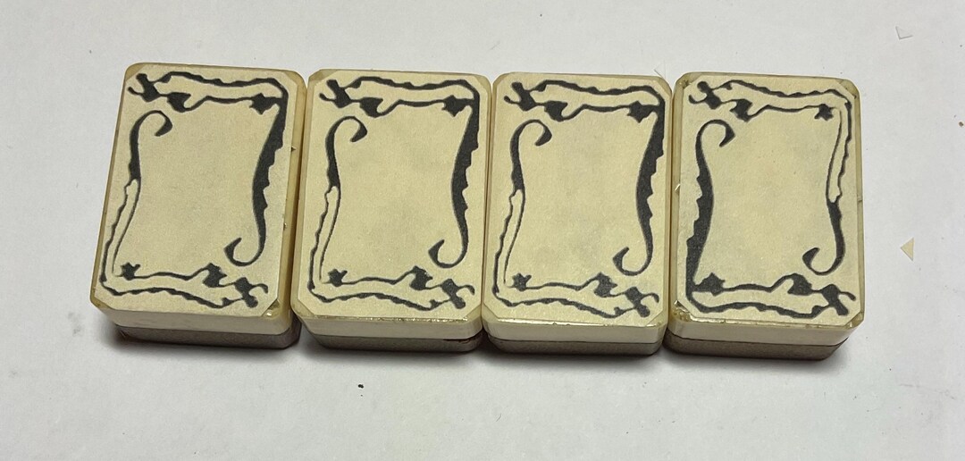 Antique Bamboo & Thick Bone Mahjong Soap-stickered Stickered Tiles - Etsy