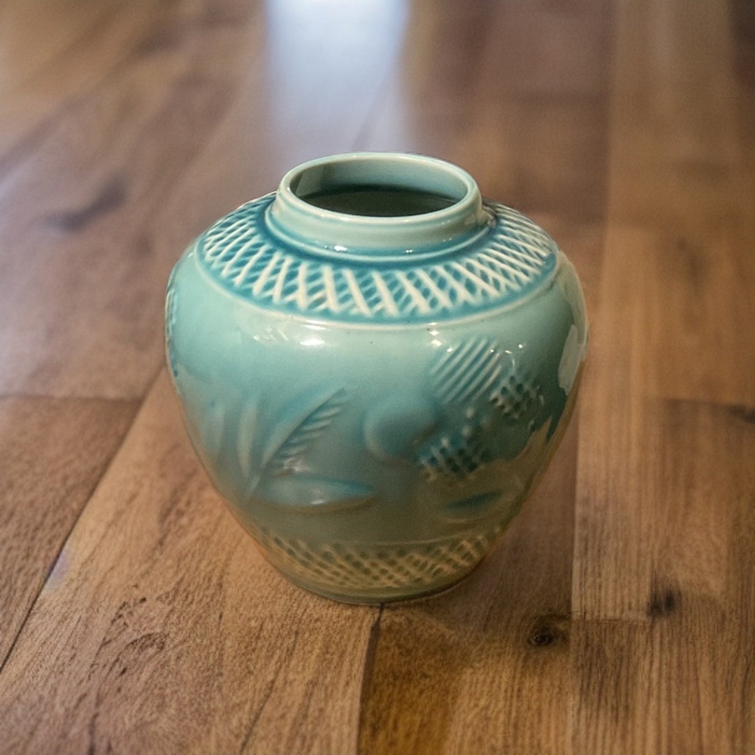 Vintage Rookwood Pottery Vase Celadon Glaze Gloss Finish Mold #6761 ...