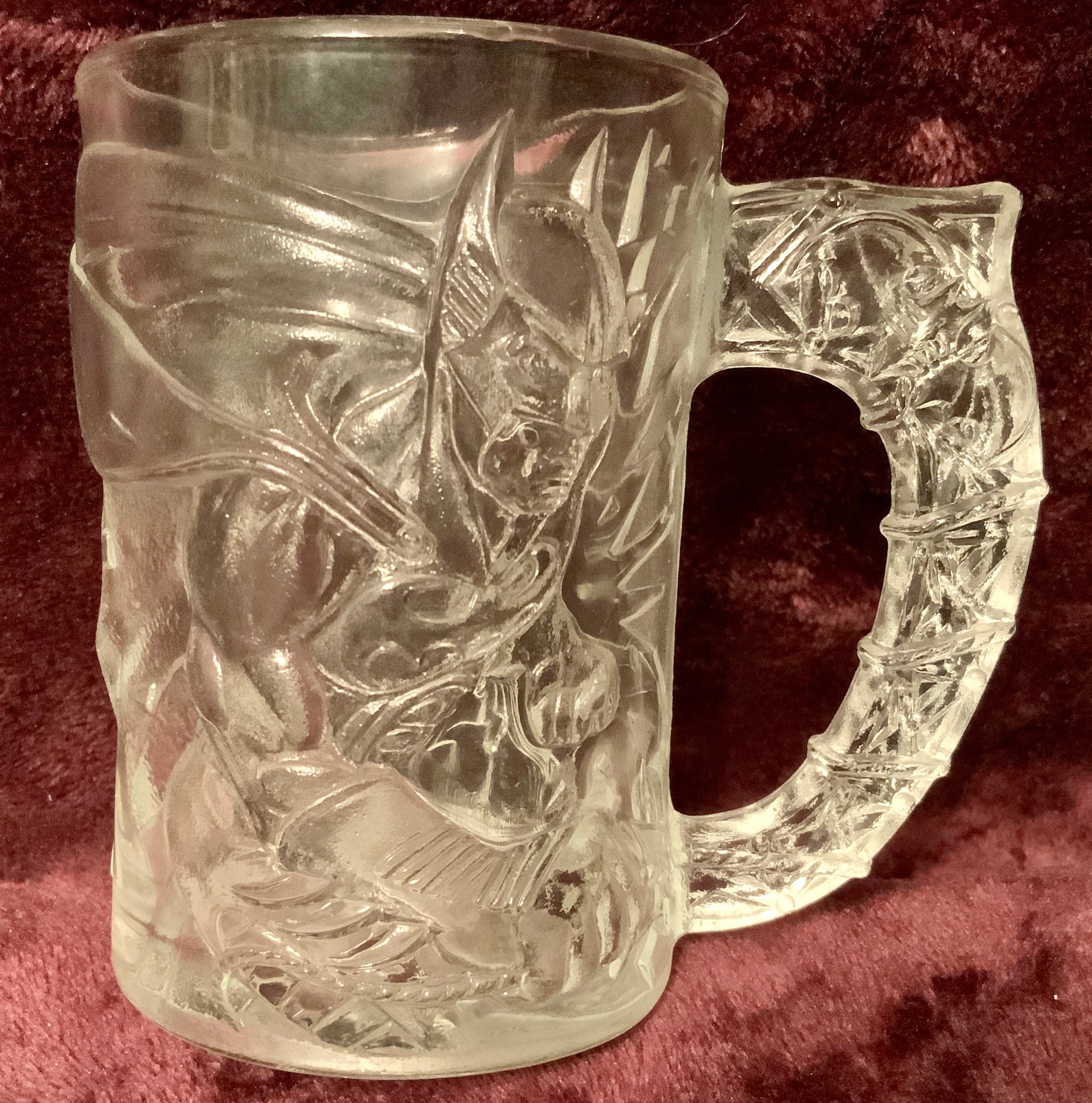 Vintage Batman Forever “batman” Glass Mug - Etsy