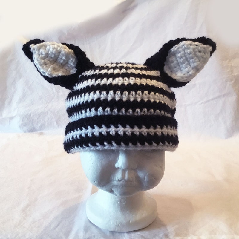 Crochet Zebra Hat - Etsy