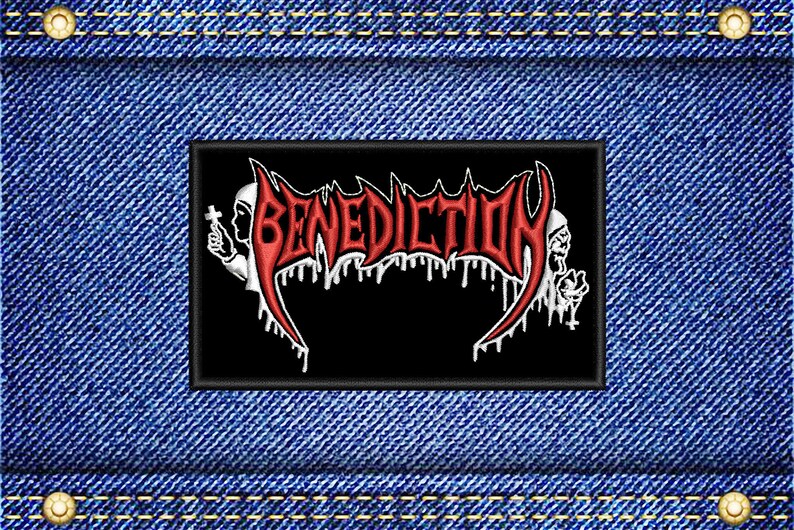 Benediction band logo patch. Death metal band patch. | Etsy